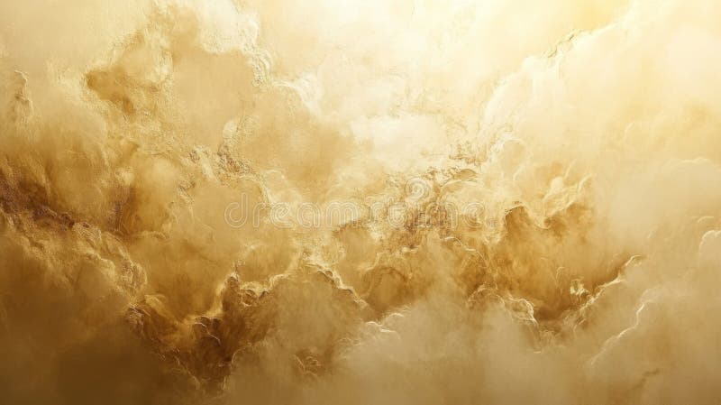 Abstract Gold Cloud Formation with a Golden Glow Stock Illustration ...