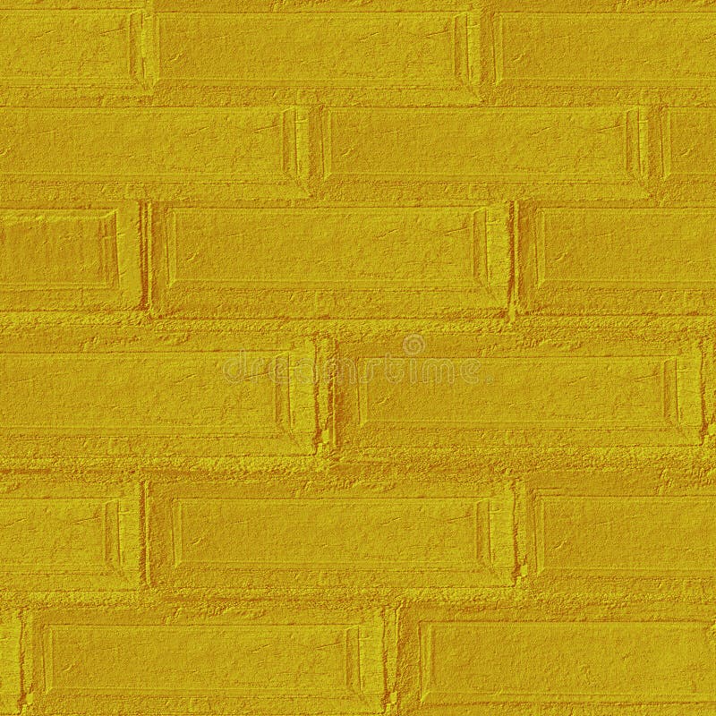 Abstract Gold Color Stone Block or of Brick Wall. Stock Image - Image ...