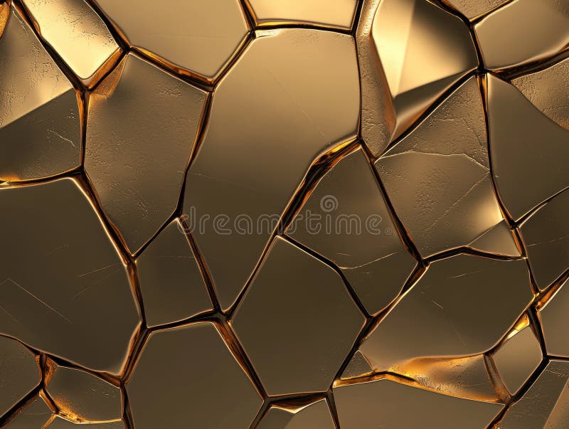 Abstract Gold Cracked Texture Background Stock Illustration ...