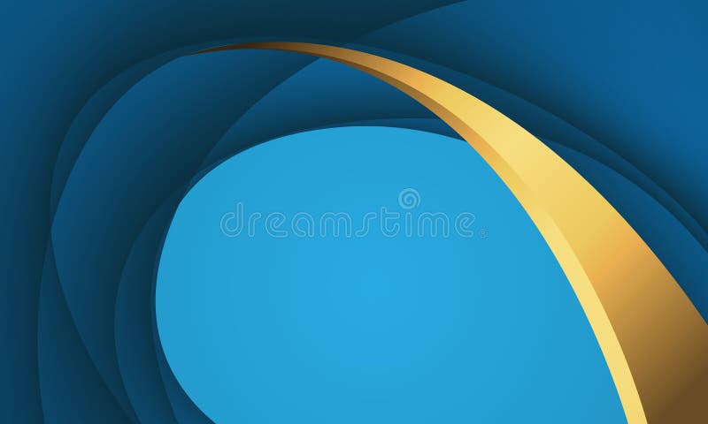 Abstract Gold Curve on Blue Shadow with Blank Space Design Modern ...