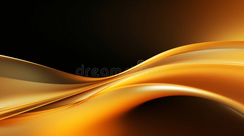 Abstract Gold Curve Lines Backgound. AI Generated Stock Illustration ...