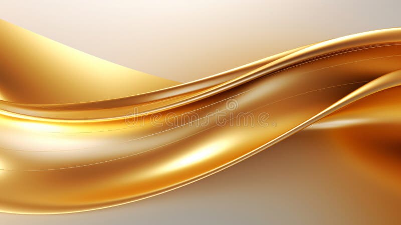 Abstract Gold Curve Lines Backgound. AI Generated Stock Illustration ...