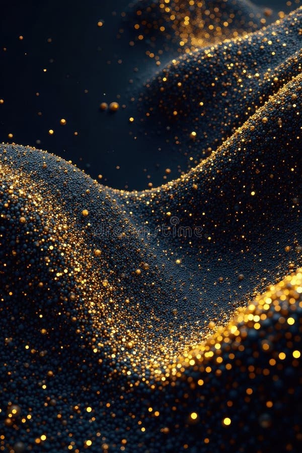 Abstract Gold Dot Wave Pattern, Playful Lines , Geometric, Illustration ...