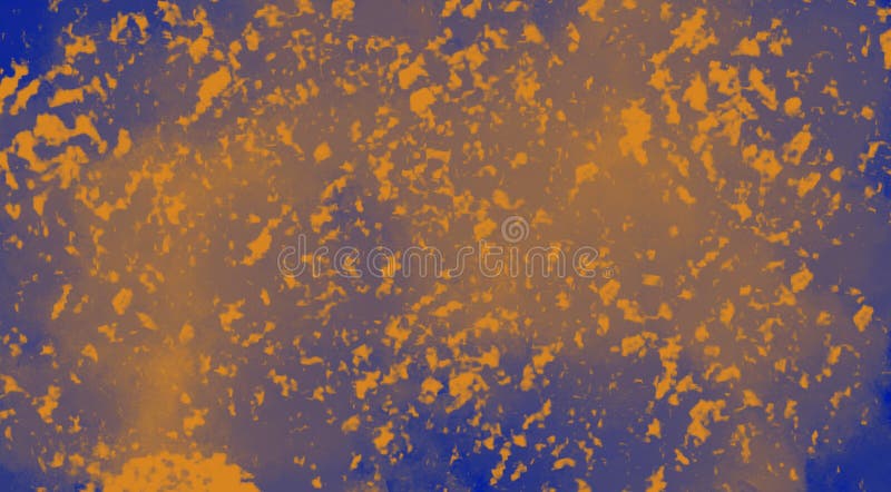 Abstract Gold Dust Background on Blue Background Stock Illustration ...