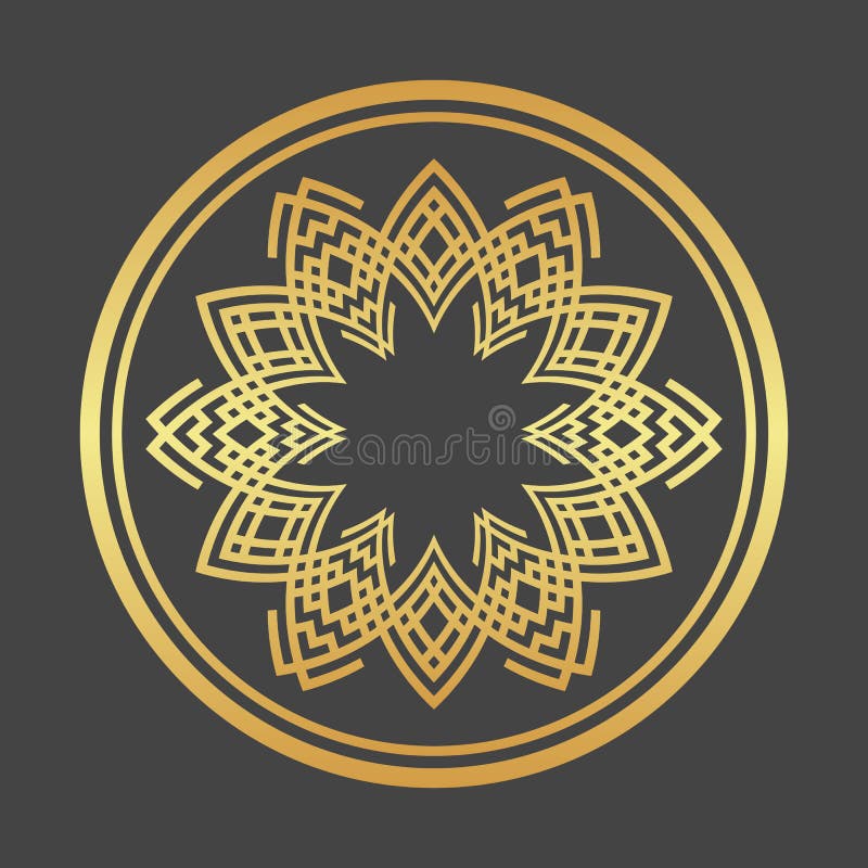 Abstract gold element. stock vector. Illustration of print - 92633906