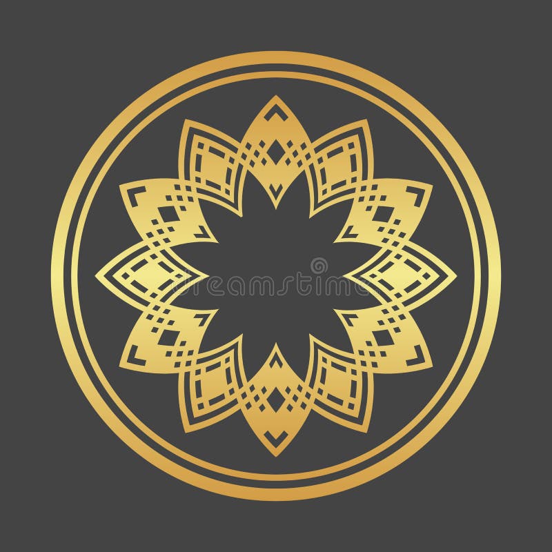 Abstract gold element. stock vector. Illustration of fashion - 92634007