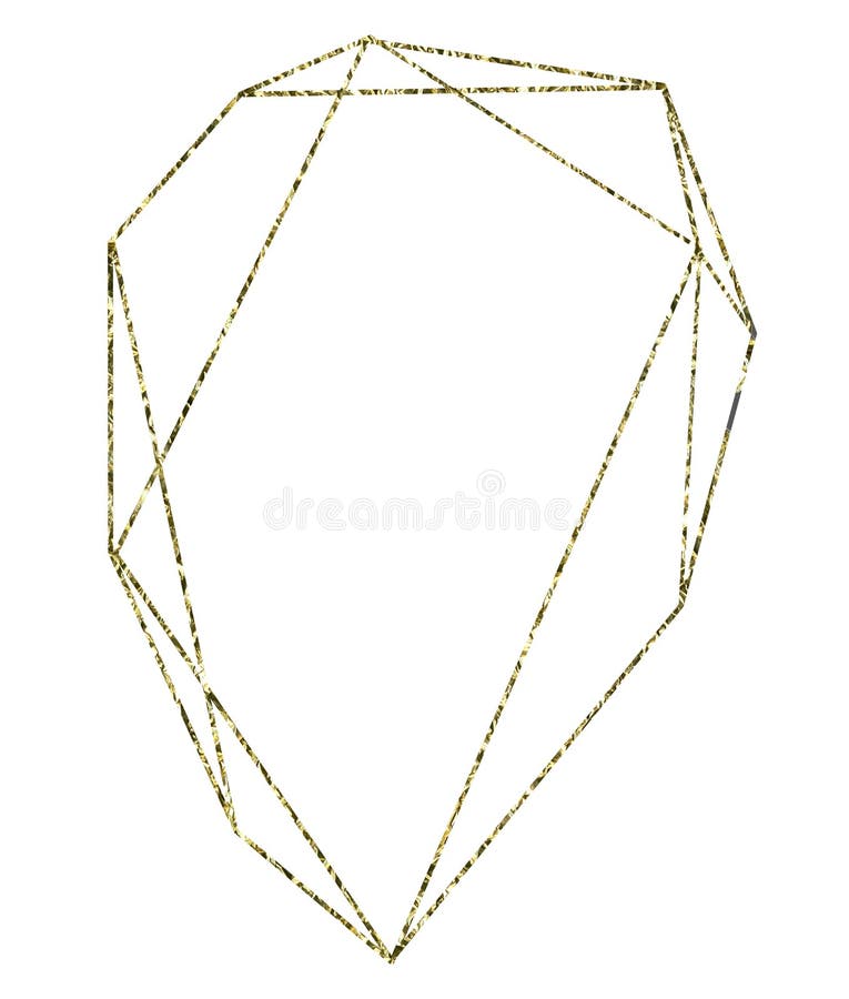Abstract Gold Frame. stock illustration. Illustration of gold - 274688680