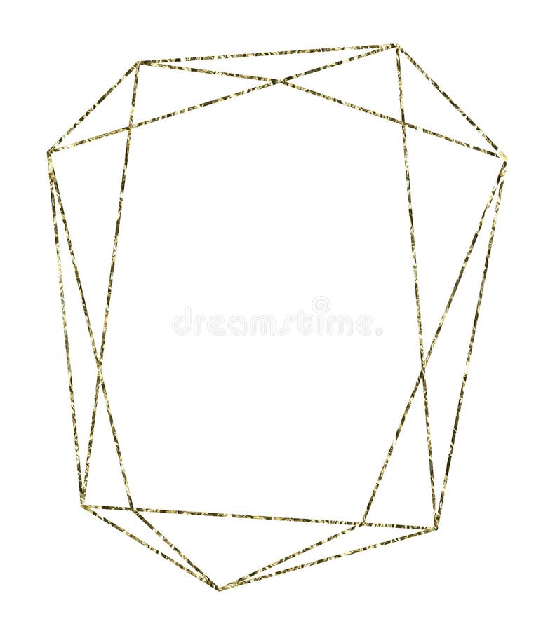 Abstract Gold Frame. stock illustration. Illustration of graphic ...