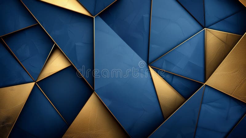 Abstract Gold Geometry Lines on Blue Background for Stunning Wallpaper ...