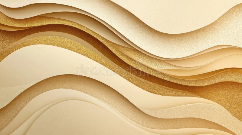 Abstract Gold Glitter Wave Background Texture Stock Illustration ...