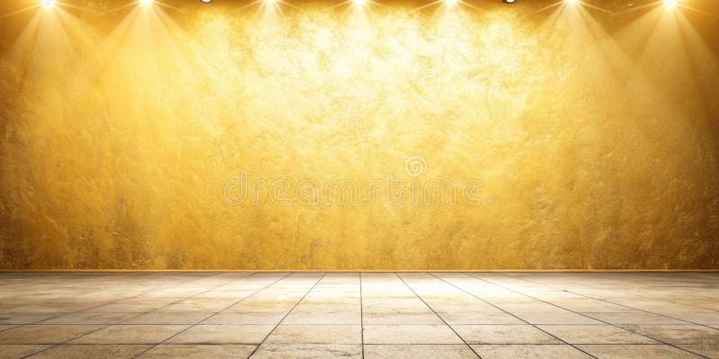 Abstract Gold Gradient Spotlight Room Texture Background Stock Illustration - Illustration of ...