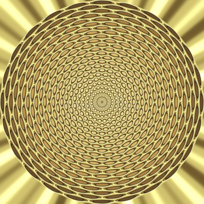 Large Rendered Abstract Gold Jewel Pattern Stock Illustrations – 2 ...