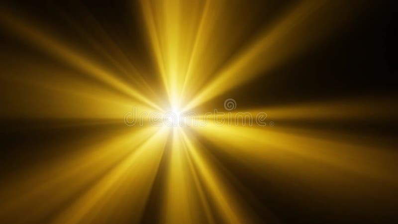 Abstract Gold Light Burst Radiant Golden Rays of Energy Against Dark ...