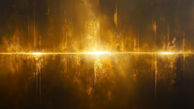 Abstract Gold Light Burst on Textured Background: Modern Luminous Art ...