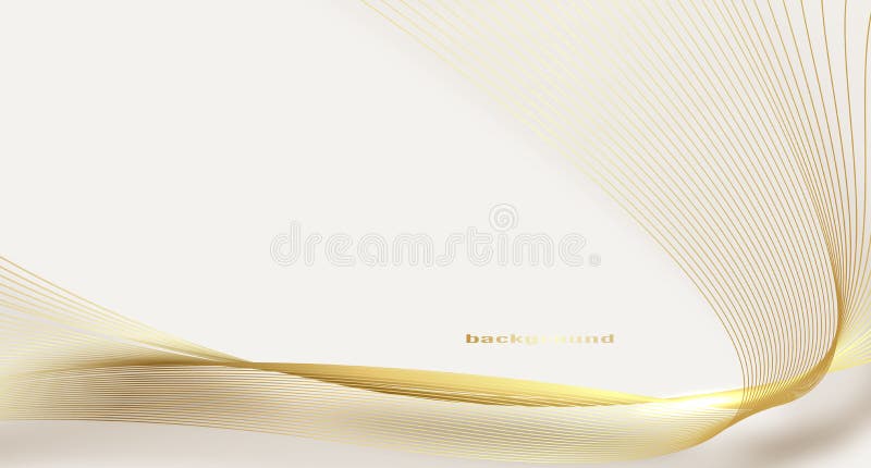 Abstract Gold Light Threads Background Stock Vector - Illustration of ...