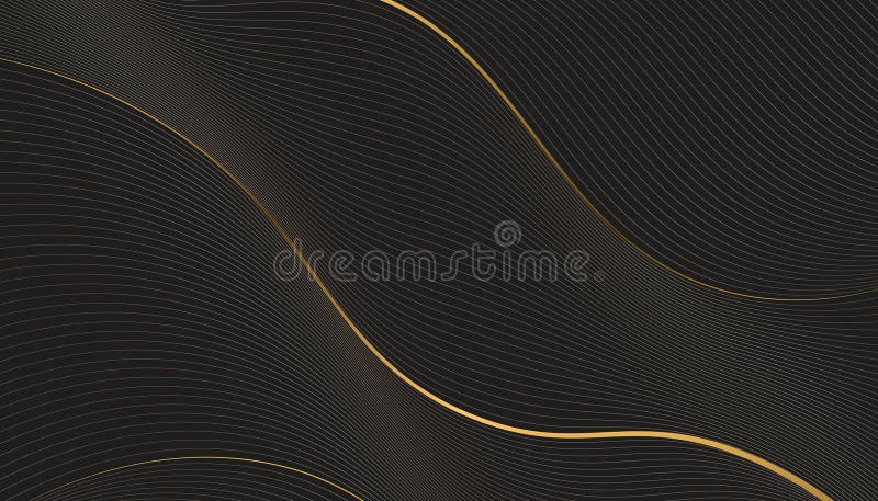 Abstract Gold Lines Luxury Background. Minimal Style Concept Stock ...