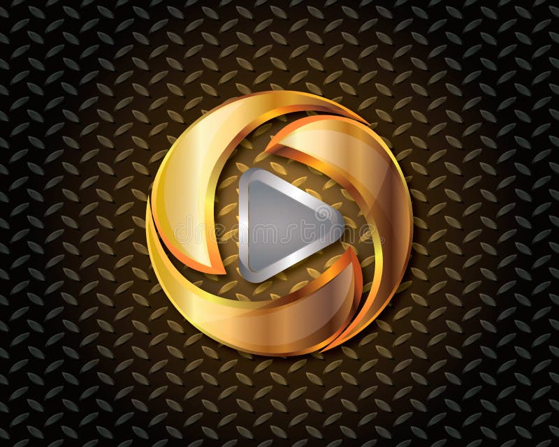 Abstract Gold Logo Vector stock vector. Illustration of reflection ...