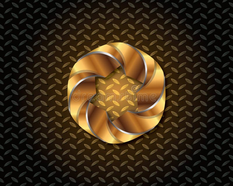 Abstract Gold Logo Vector stock vector. Illustration of reflection ...