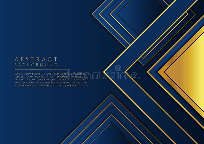 Abstract Gold Metallic Square Shape Design Luxury Concept with Space ...