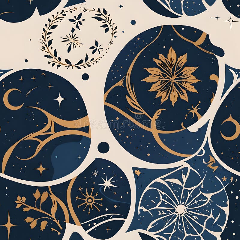 Abstract Gold and Navy Blue Background Pattern Stock Illustration ...