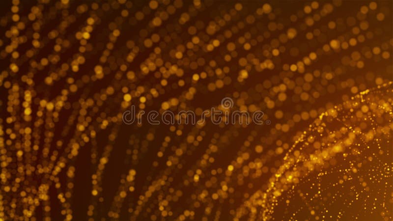 Abstract Gold Particles stock illustration. Illustration of golden ...