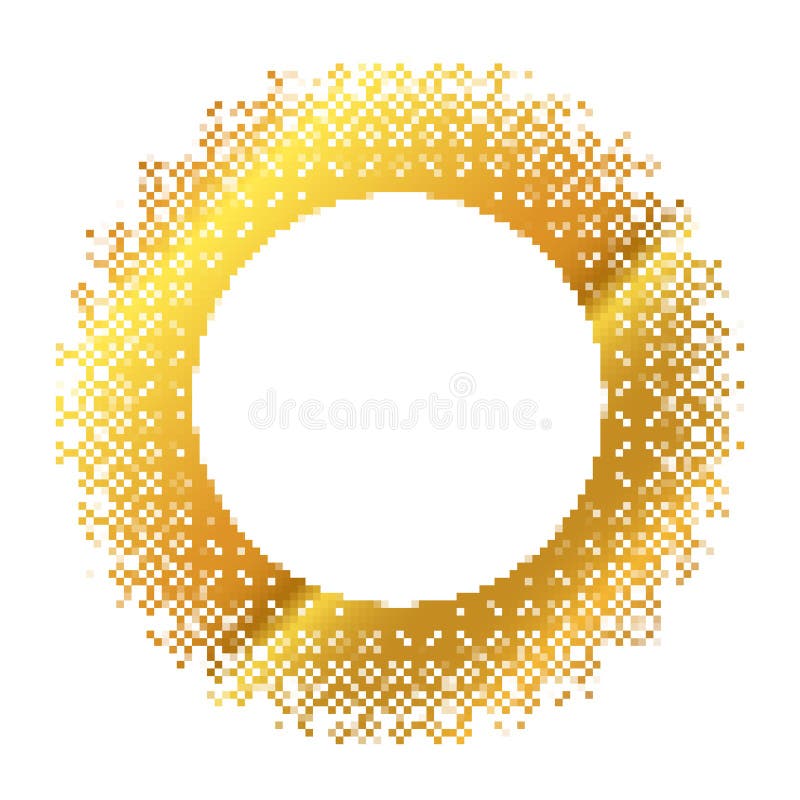 Abstract Gold Pixel Art Background. Vector Illustration Stock ...