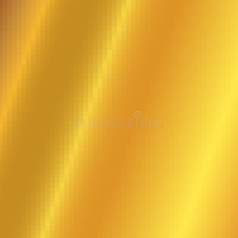 Abstract Gold Pixel Art Background. Vector Illustration Stock ...