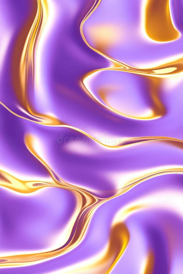 Abstract Gold and Purple Liquid Metal Texture Background Stock Photo ...
