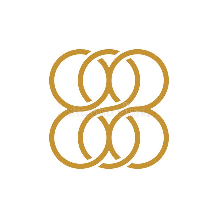 Abstract Gold Ring Vector Logo Template. Eps 10 Stock Vector ...