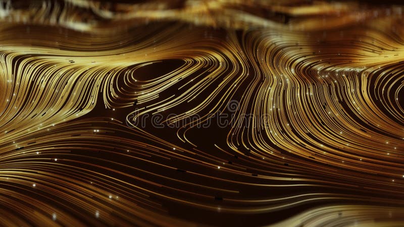 Abstract Gold Round Network Background Stock Video - Video of global ...