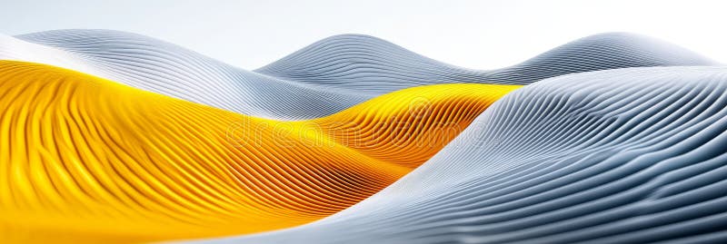 Abstract Gold and Silver Waves a Luxurious Flowing Background for ...