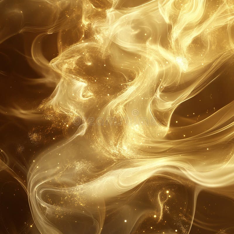 Abstract Gold Smoke Background Stock Illustration - Illustration of ...