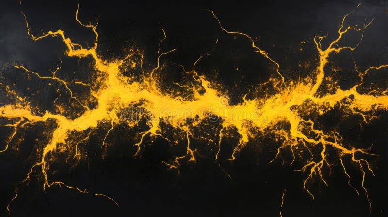 Abstract Gold Splash on Black Background Stock Illustration ...