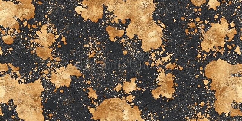 Abstract Gold Splatter on Dark Background Seamless Pattern Texture ...