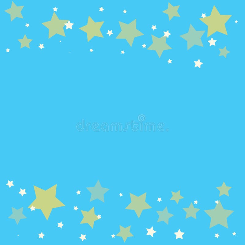 Abstract Gold Star on Blue Background Stock Illustration - Illustration ...