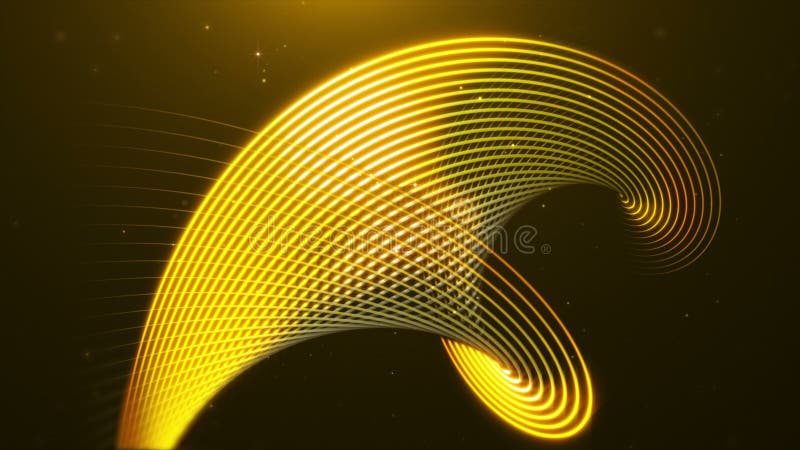 Abstract Gold Stream Background Loop Stock Video - Video of gold ...