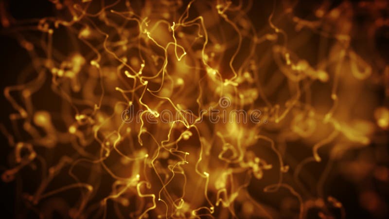 Abstract Gold Strings Waving Fx Background Loop Stock Video - Video of ...