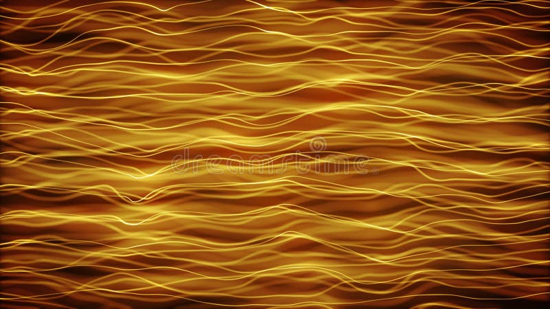 Abstract Gold Strings Waving Fx Background Loop Stock Footage - Video ...