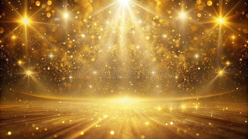 Abstract Gold Studio Background Featuring Ethereal Patterns and a ...