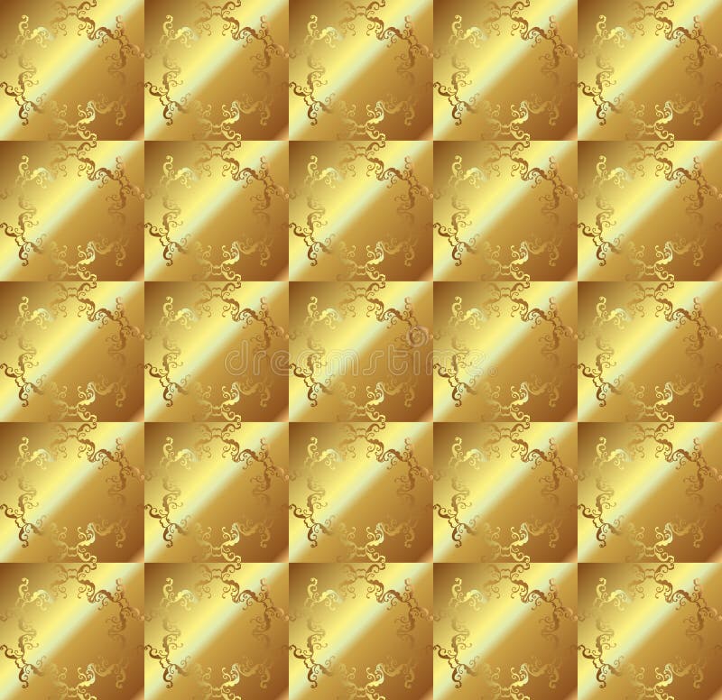 Abstract Gold Tartan Pattern Stock Vector - Illustration of circular ...