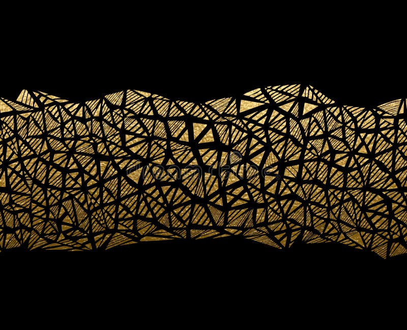 Abstract Gold Texture Seamless Pattern. Geometric Triangle Simple ...