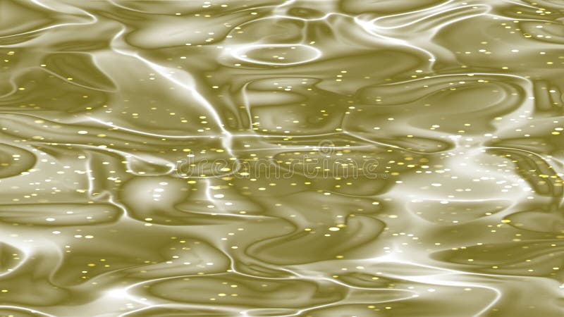 Abstract Gold Water with Particles Stock Illustration - Illustration of ...