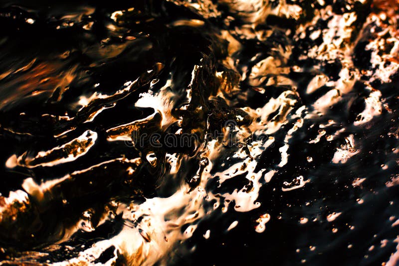 Abstract Gold Water Waves with Reflectio Stock Photo - Image of river ...