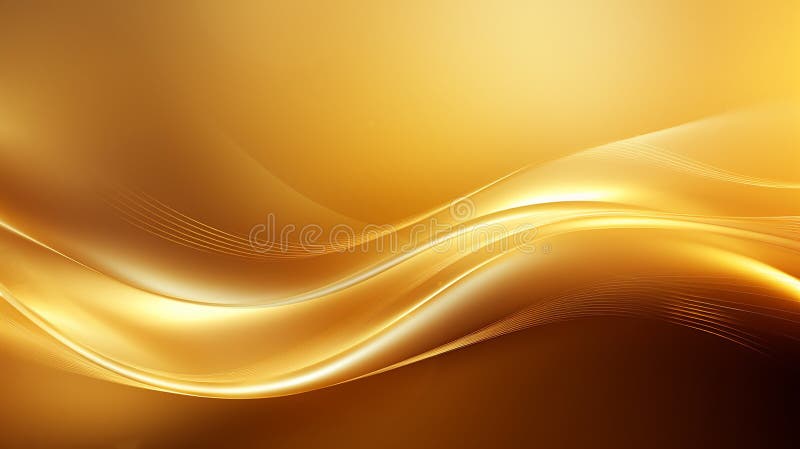 Abstract Gold Wave Background Stock Illustration - Illustration of ...
