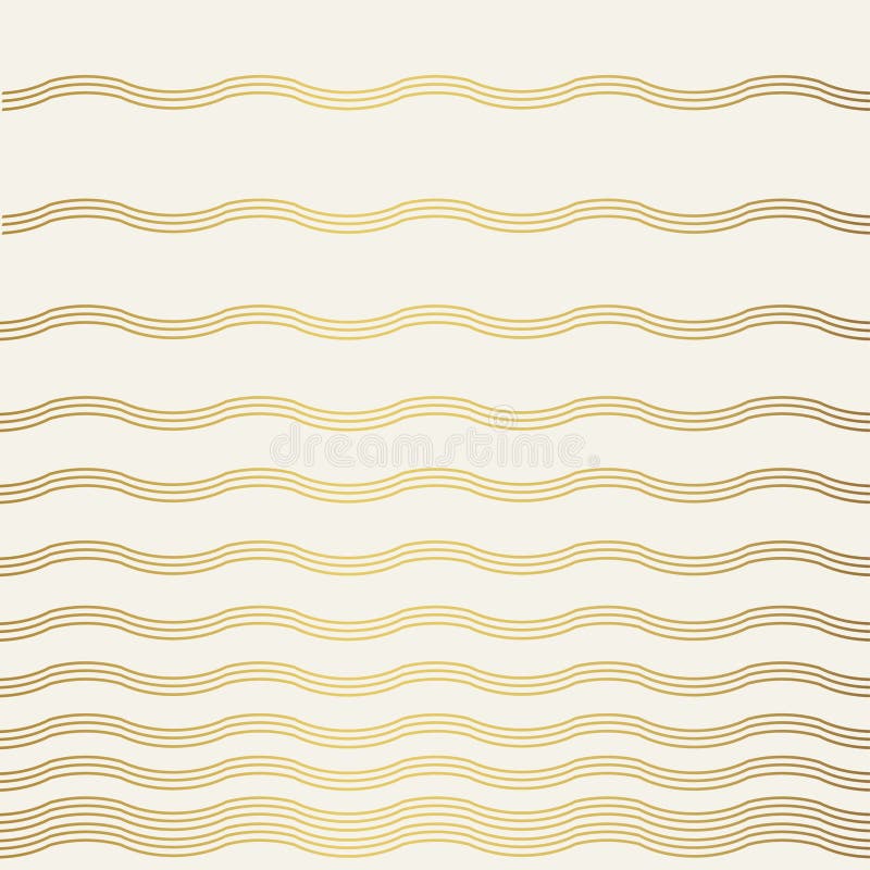 Abstract Gold Wave Pattern. Vintage Style Texture. Stock Vector ...