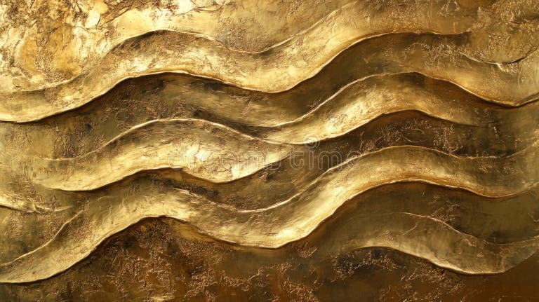 Abstract Gold Wave Texture Background Stock Illustration - Illustration ...