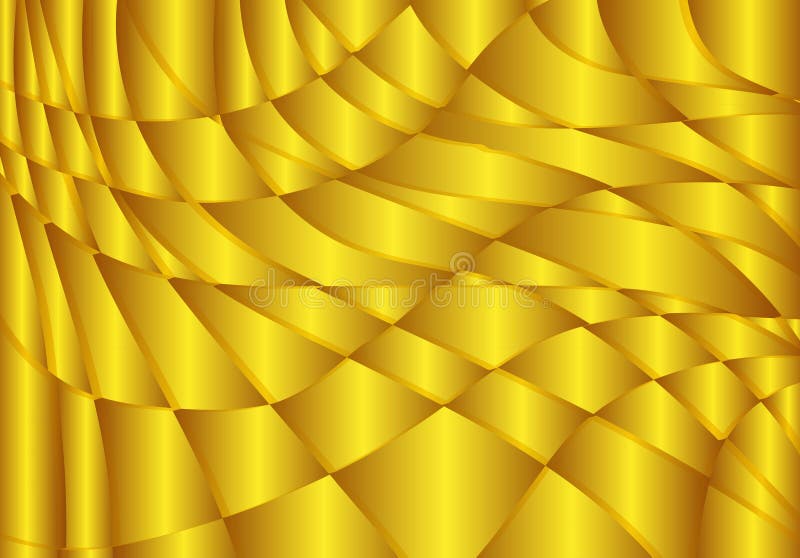 Abstract Gold Color Wave Vector Background Stock Vector - Illustration ...