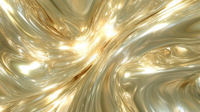 Abstract Gold Waves, Light, Background, Design, Template Becomes a ...