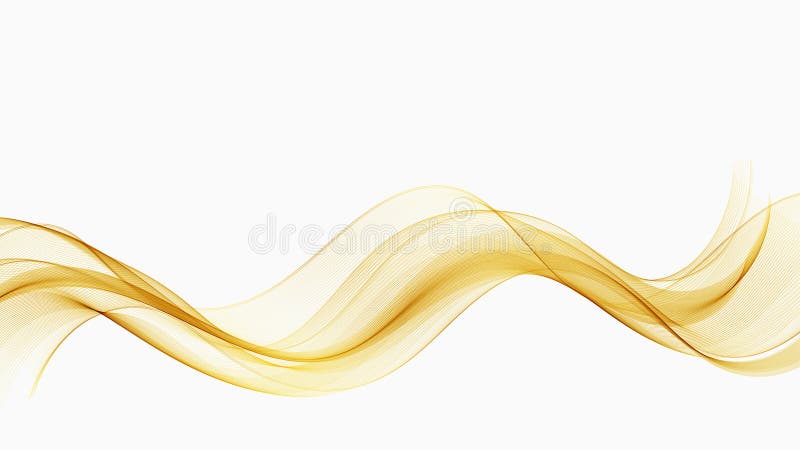 Abstract Gold Waves Stream Wave Concept Vector Illustration Stock ...