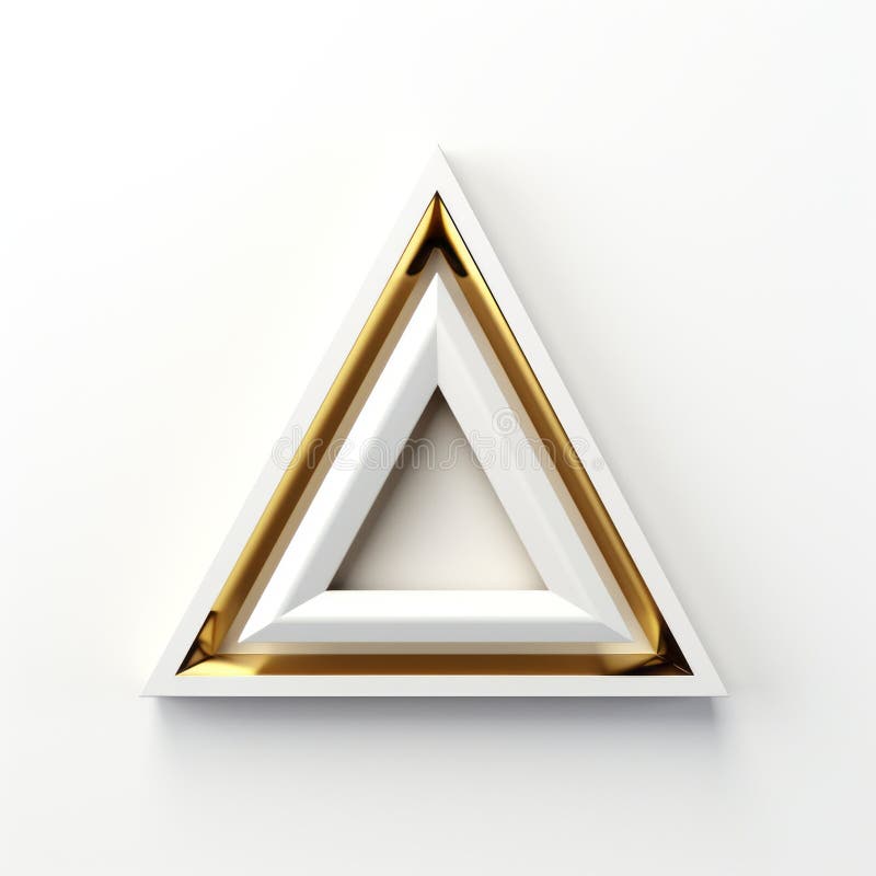 White Triangle Frame: Bold Structural Design with Melancholic Symbolism ...